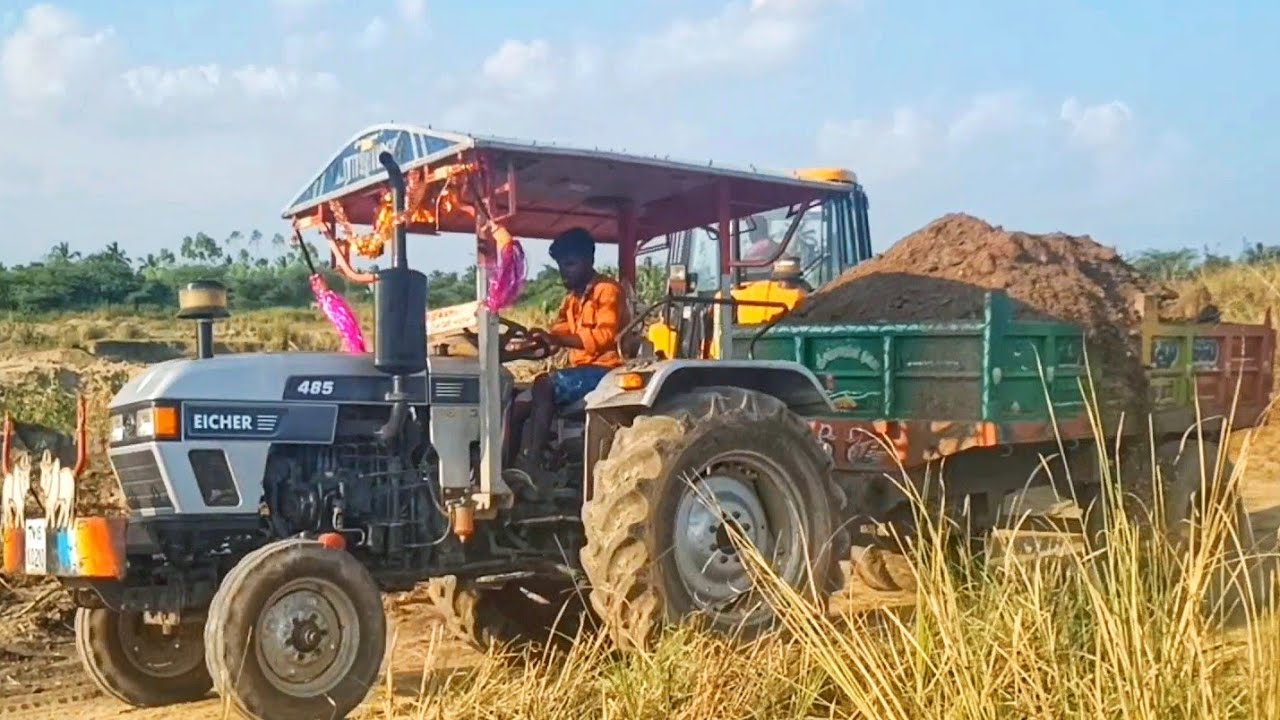 elcher 485 jcb loading machine vs Loading 3dx jcb working video - YouTube