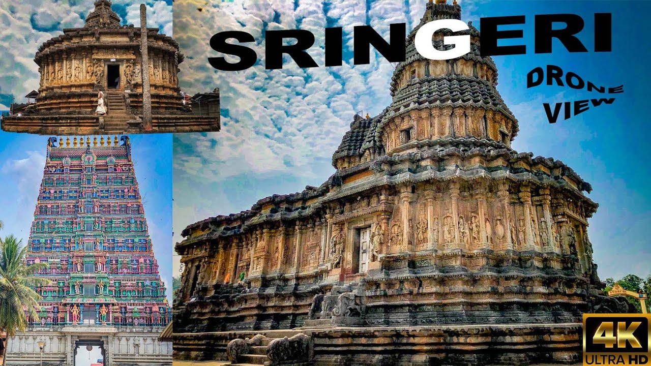 Sringeri temple || Sringeri Sharada Temple drone video || Sringeri ...