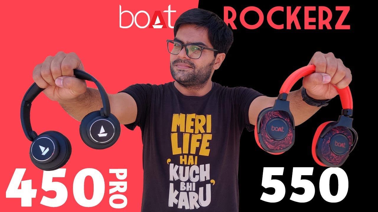boAt Rockerz 450 PRO VS 550 Wireless Headphone 🎧🎧 Which one should you ...
