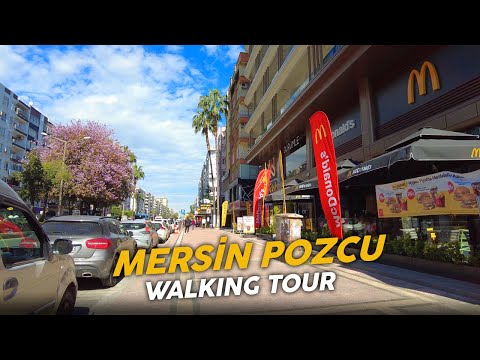 Mersin Pozcu Walking Tour | 4K Türkiye