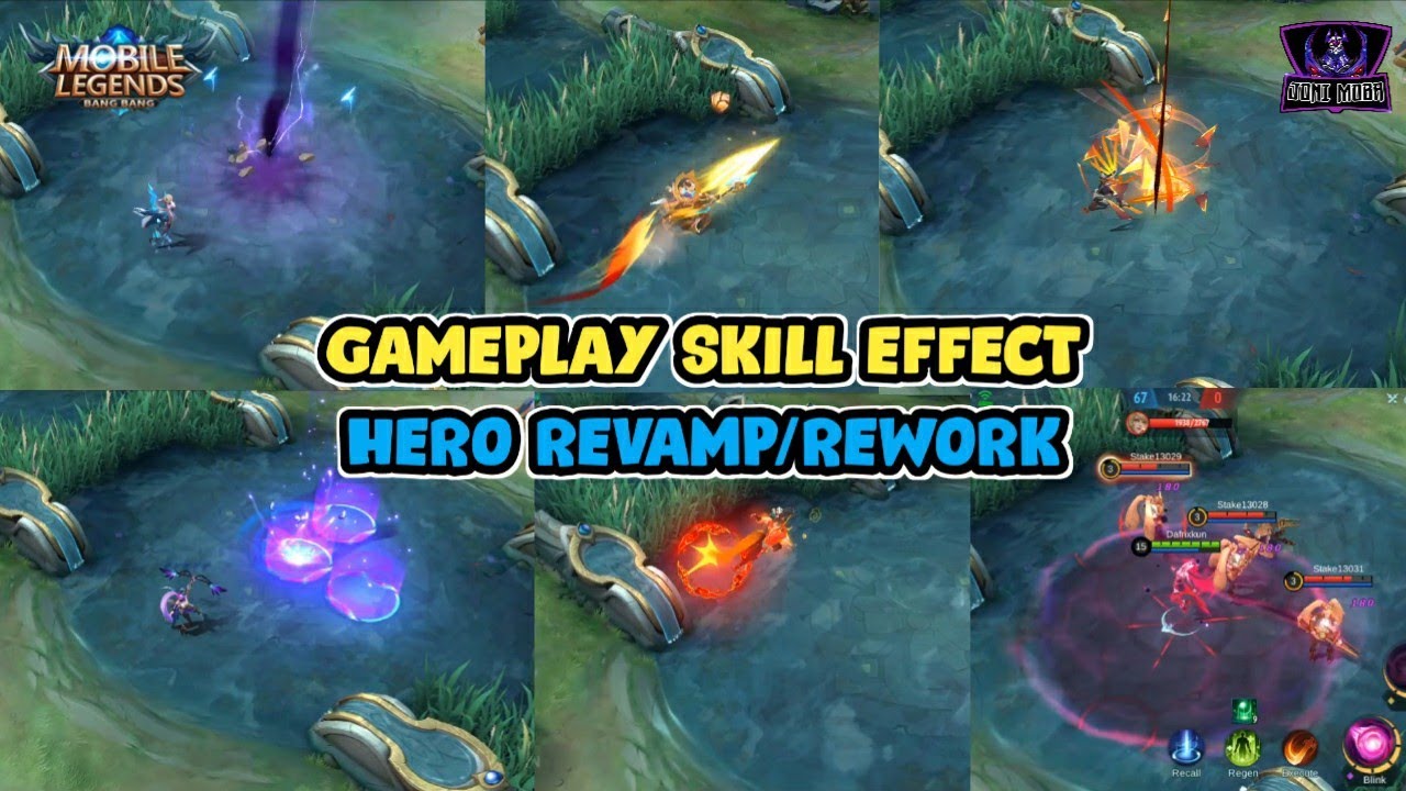 GAMEPLAY SKILL EFFECT - HERO REVAMP/REWORK - SABER LEGEND, MIYA LEGEND ...