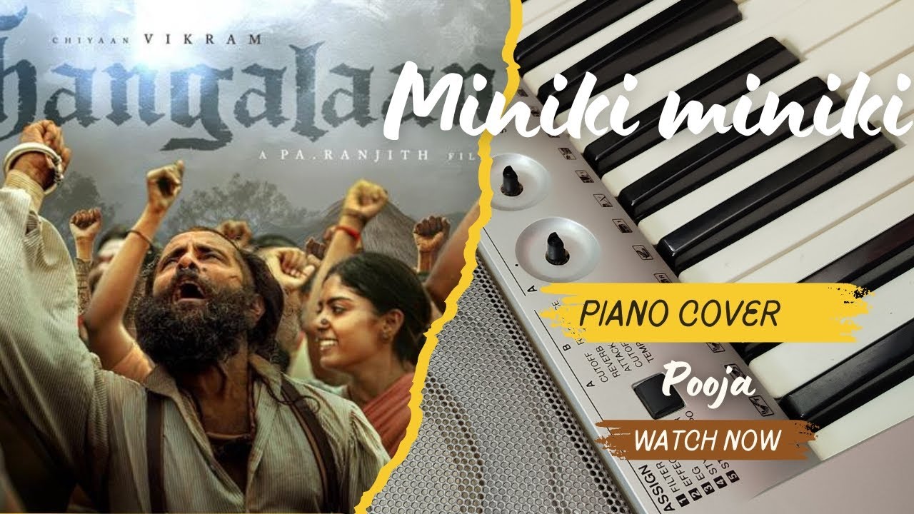 Miniki miniki song piano cover | Vikram | G. V. Prakash | Sindhuri ...