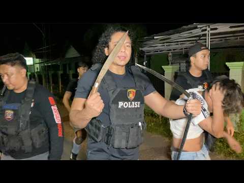 TAWURAN SADIS DI BITUNG! PEMUDA BERSENJATA TAJAM DIBEKUK TIM TARSIUS PRESISI DINI HARI!