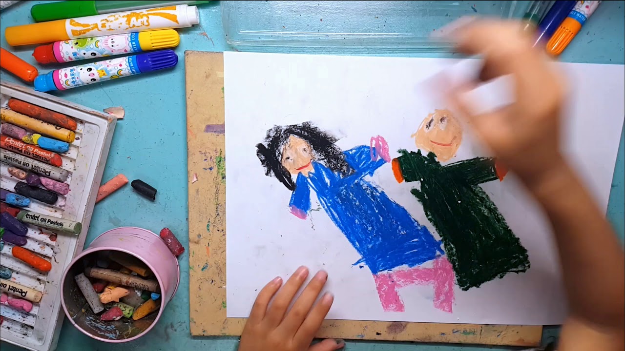 Draw Children by kids - YouTube