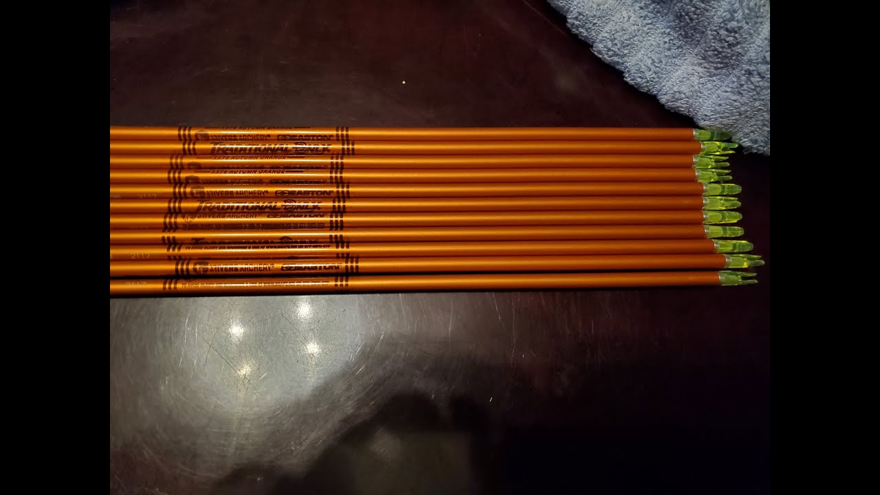 Easton XX75 2117 Autumn Orange Shafts...Let's try them with the Oneida ...