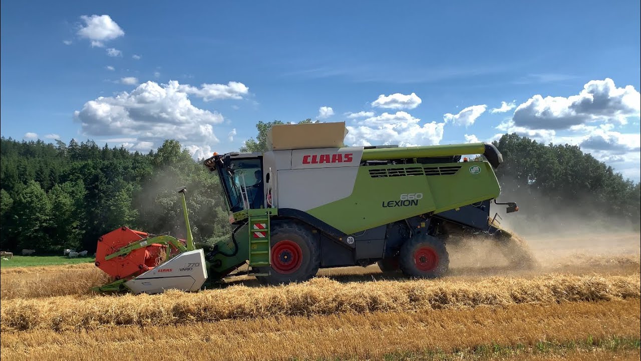 CLAAS LEXION 6700,660 - ŽNĚ 2021 - YouTube