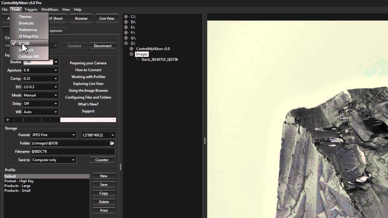ControlMyNikon 5 - Triggering a DSUSB - YouTube