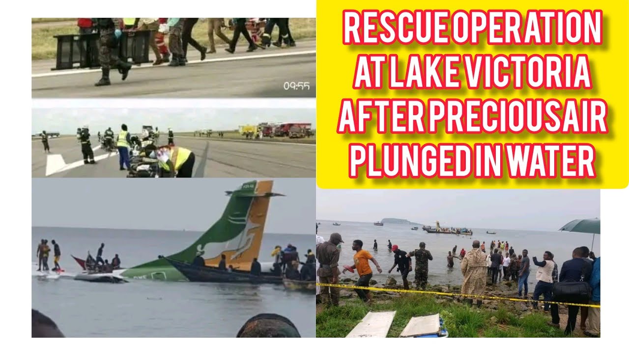 Lake Victoria Plane Crash Rescue operation underway - YouTube