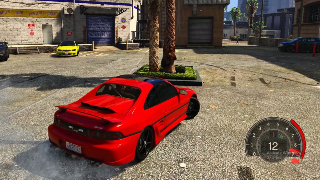 GTA 5 TOYOTA MR2 review and game play Real life - YouTube