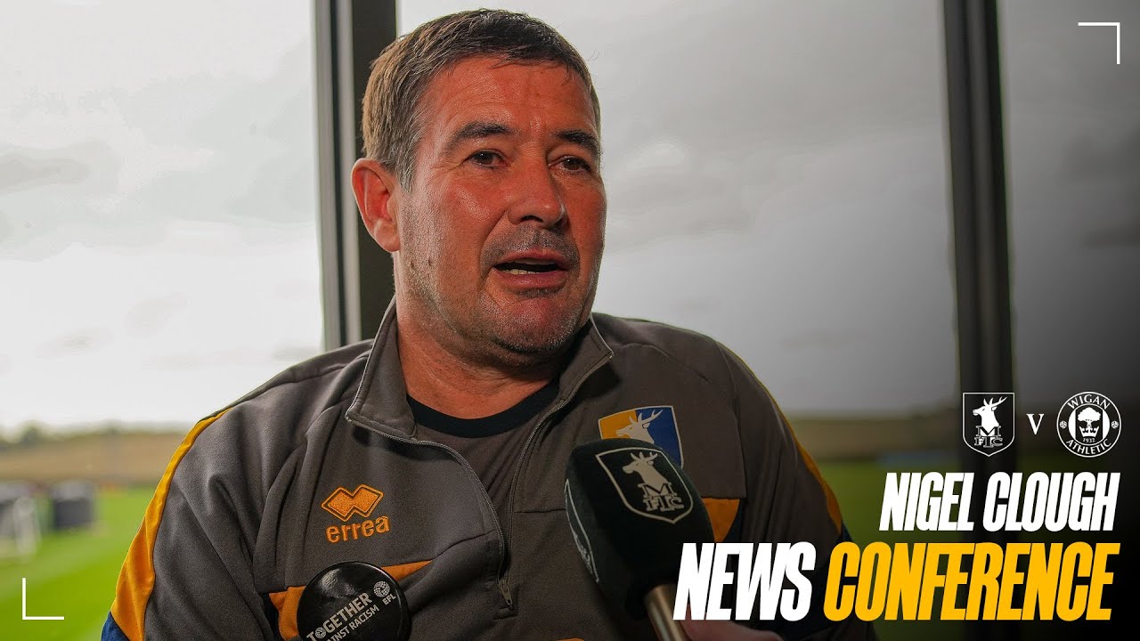Nigel Clough news conference | Stags v Wigan - YouTube