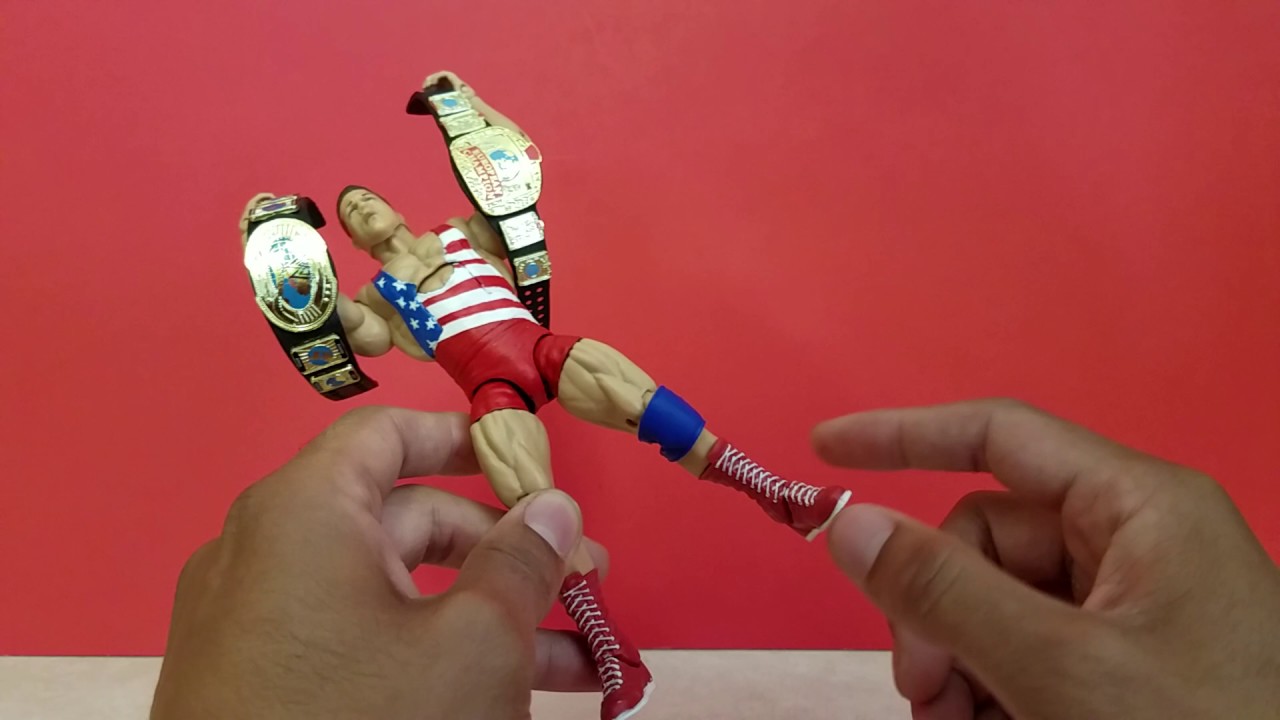 WWE Custom Kurt Angle Mattel Elite Action Figure Review! - YouTube