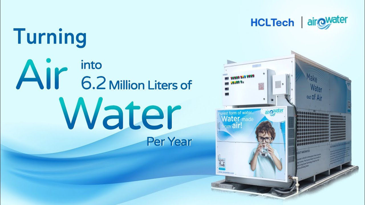 Turning Air into 6.2 Million Liters of Water with AirOWater - YouTube