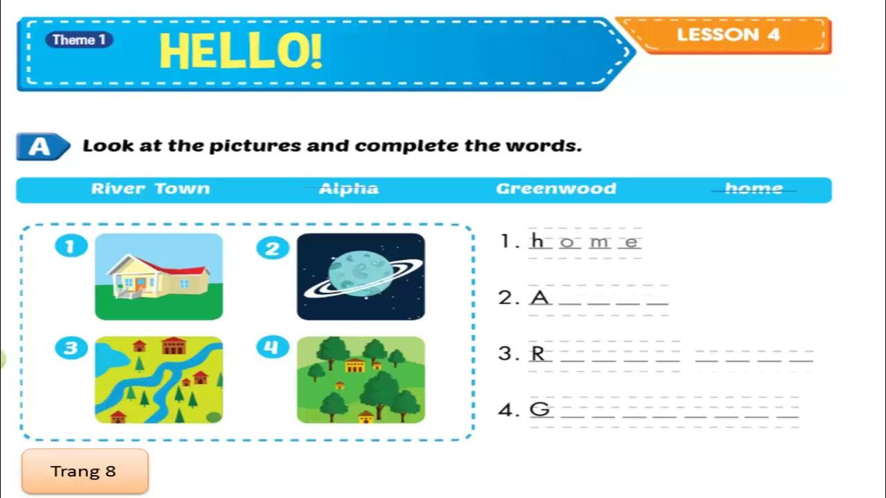 Giải bài tập Tiếng Anh 3 | Theme 1: Hello - Lesson 4, 5 & 6 | I Learn Smart Start - Grade 3 ...