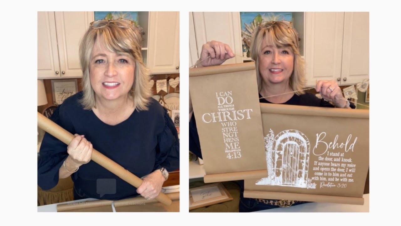 Scroll Art with Scriptures Made From Brown Craft Paper | Magnolia ...
