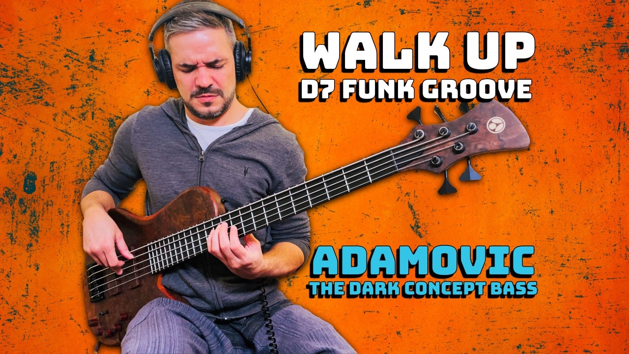 Groovy D7 Funk Bass Riff (Adamovic The Dark Concept Bass) - YouTube