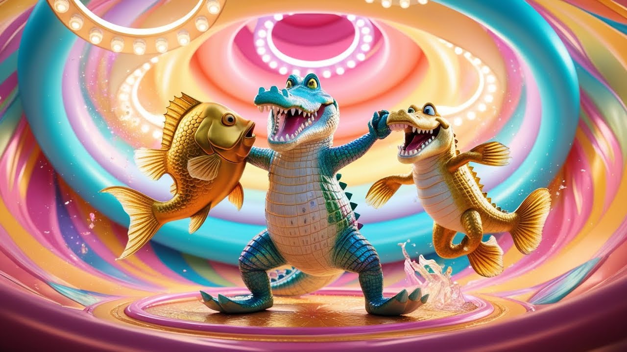 Crocodile and The Golden Fish | JINGLE JOTS Kids Nursery Rhyme Songs ...