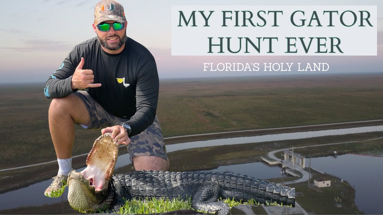 MY FIRST GATOR HUNT EVER IN 2021. HUNTING THE HOLY LAND GROUNDS IN ...