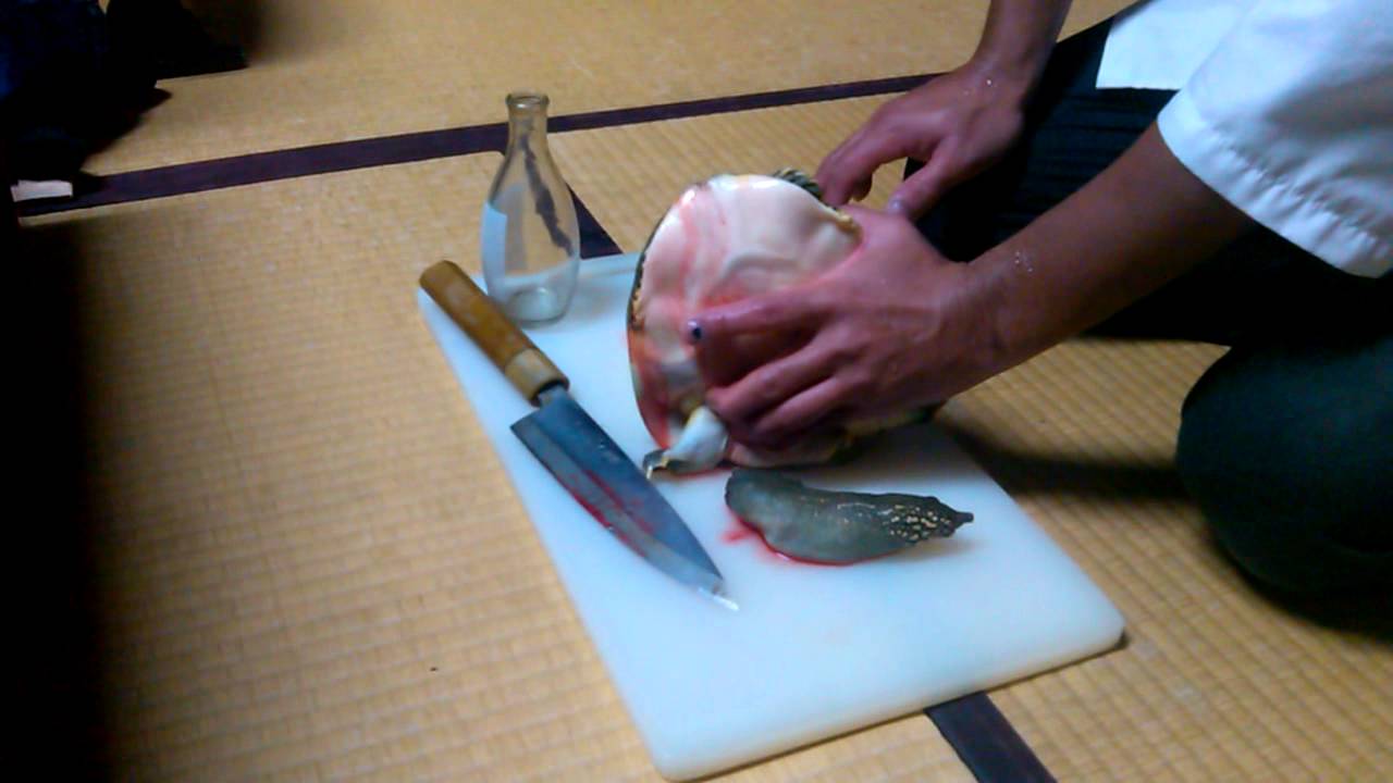 Japanese-style dish Snapping turtle pan Preparation - YouTube