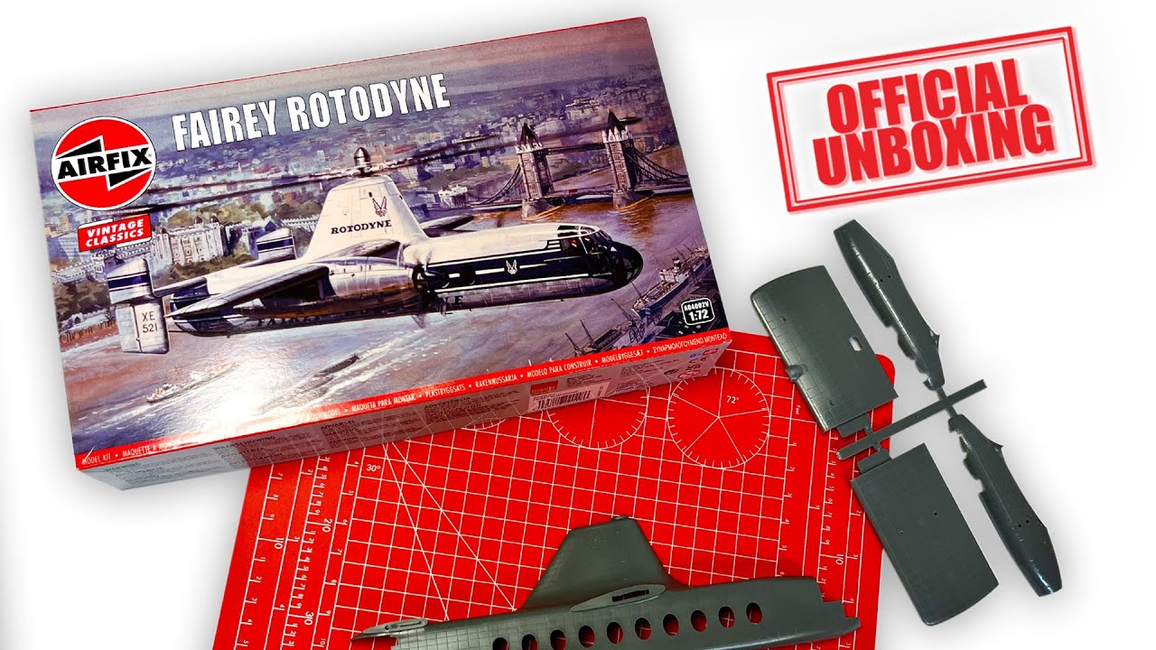 Official Unboxing Airfix - Fairey Rotodyne (A04002V) - YouTube