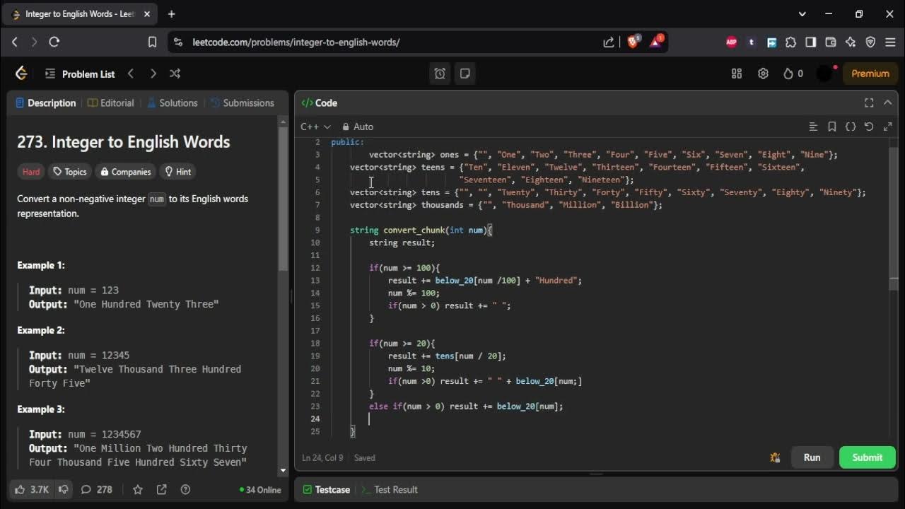 برمجهleetcode-273 - YouTube