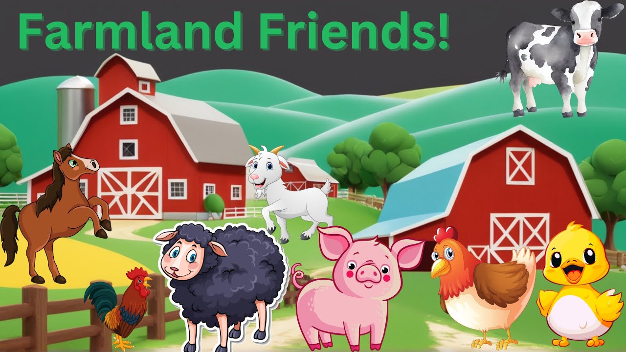 Farmyard Rhythms: Discovering Animal Sounds | Cows, Pig, Horse, Chicken ...