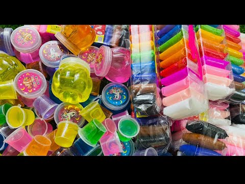 Unboxing Mini Slime & Clay | beautiful colours | Satisfying ASMR 