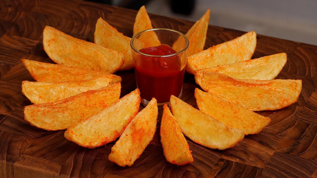 Homemade Crispy Potato wedges at Home | Crispy French Fries | Potato ...