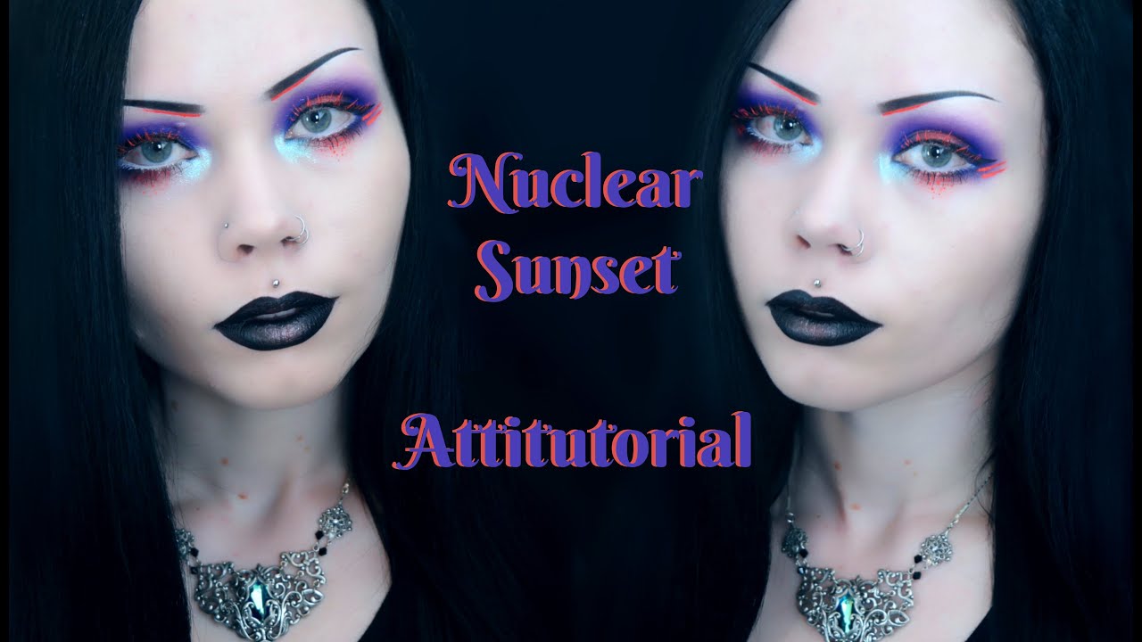 NUCLEAR SUNSET || Makeup Tutorial featuring Attitude Holland - YouTube