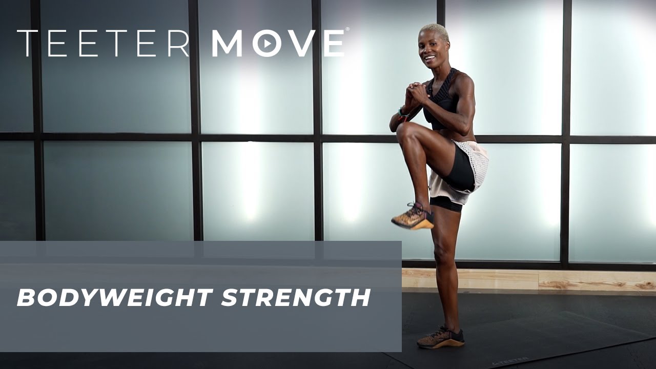 25 Min Bodyweight Strength Workout | Teeter Move - YouTube