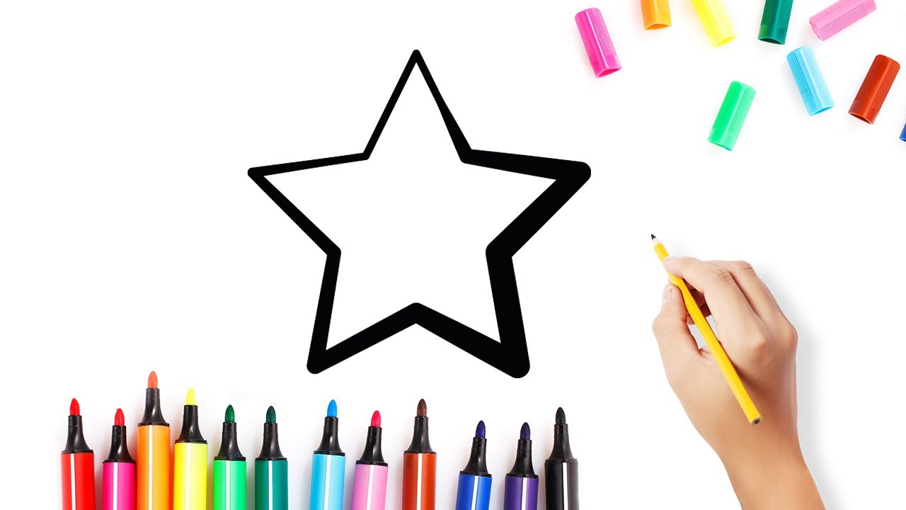 Star | Draw shapes, learn, numbers, draw, 1234, schooling | song 1-100 ...