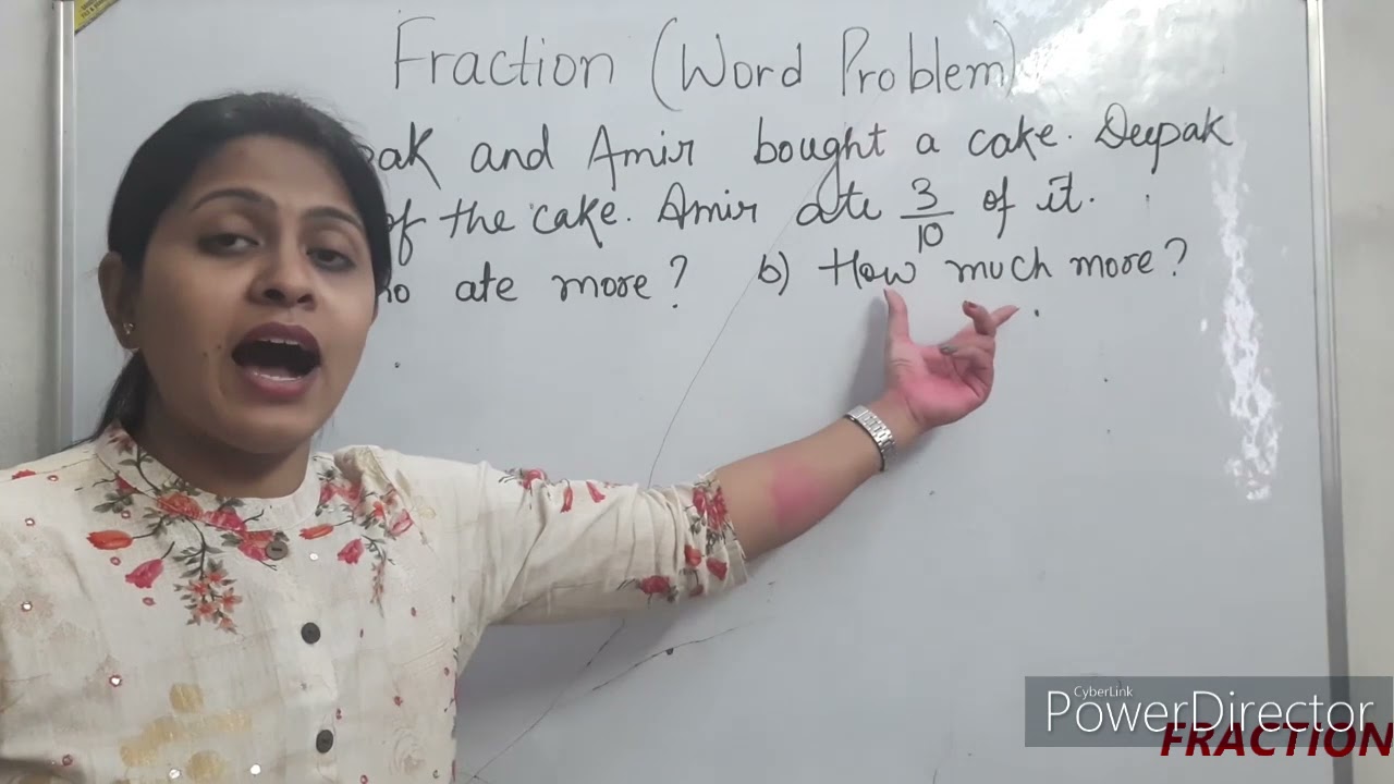 FRACTION PART 3 Word Problems Related To Fraction Fraction For Class FRACTION PART 3 Word Problems Related To Fraction Fraction For Class