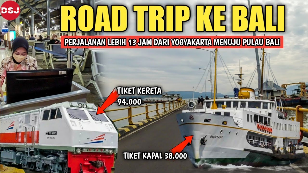 Road trip Bali! Wow Sensasi Naik kereta Api Ekonomi 13 Jam, Jogja to ...