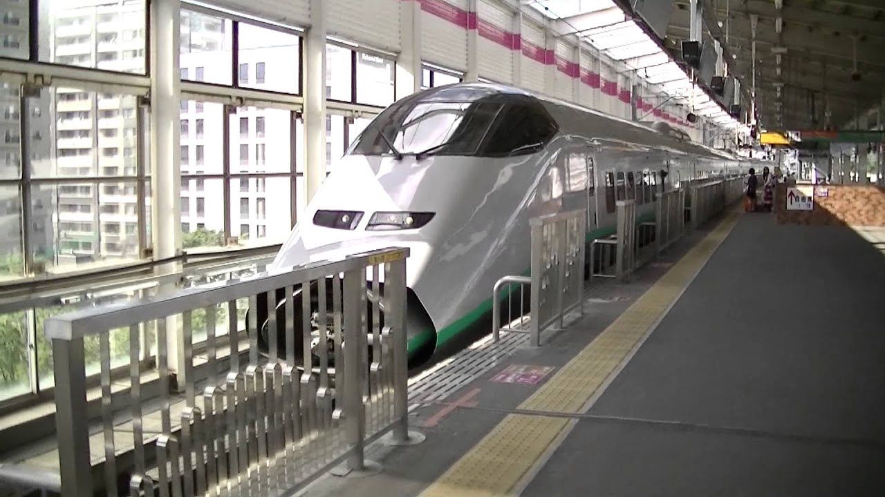 福島駅 E2系「やまびこ」E3系「つばさ」連結作業 - YouTube