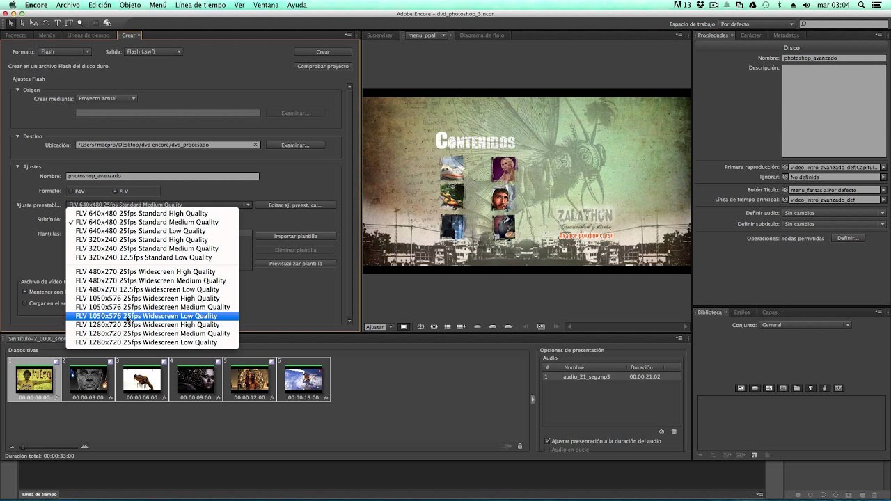 Crear DVD con Adobe Encore Parte VI - YouTube