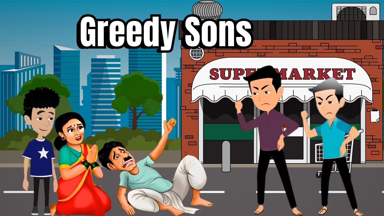 Greedy Sons English story | Animated story | Stories for Teenagers ...