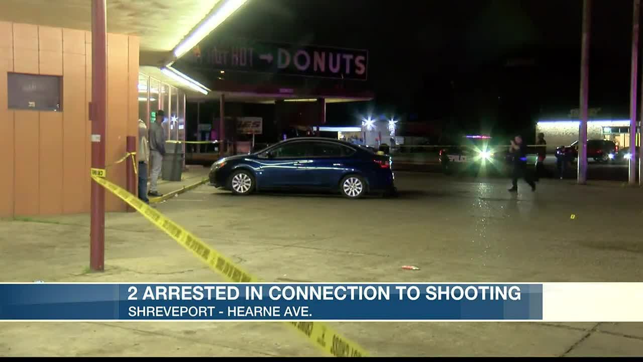 2 arrested in connection to shooting in donut shop parking lot - YouTube