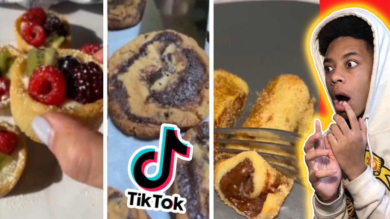 REACTING TO MOST DELICIOUS DESERT HACKS ON TIKTOK! - YouTube