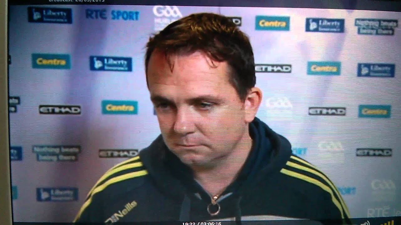 Davy Fitzgerald interview before All Ireland final replay 2013 - YouTube