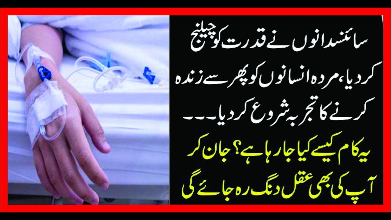 Murda Insan Ko Zinda Karne Ka Tujarba Shoro - YouTube