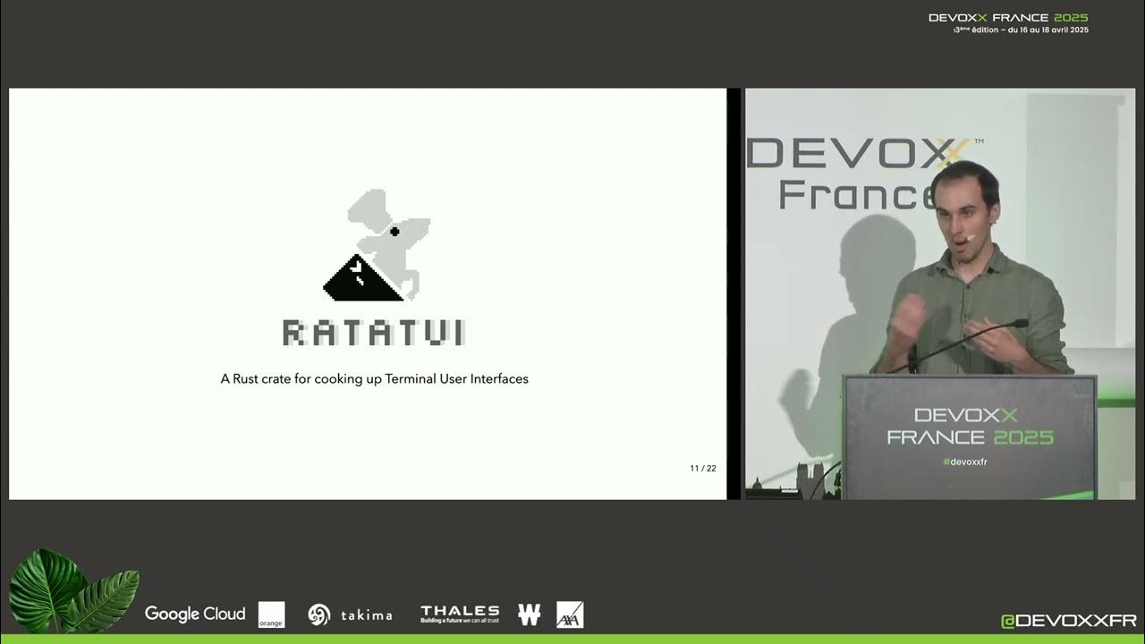 Ratatui : Développer des Terminal User Interfaces en Rust - Yann Prono (MAIF) - YouTube