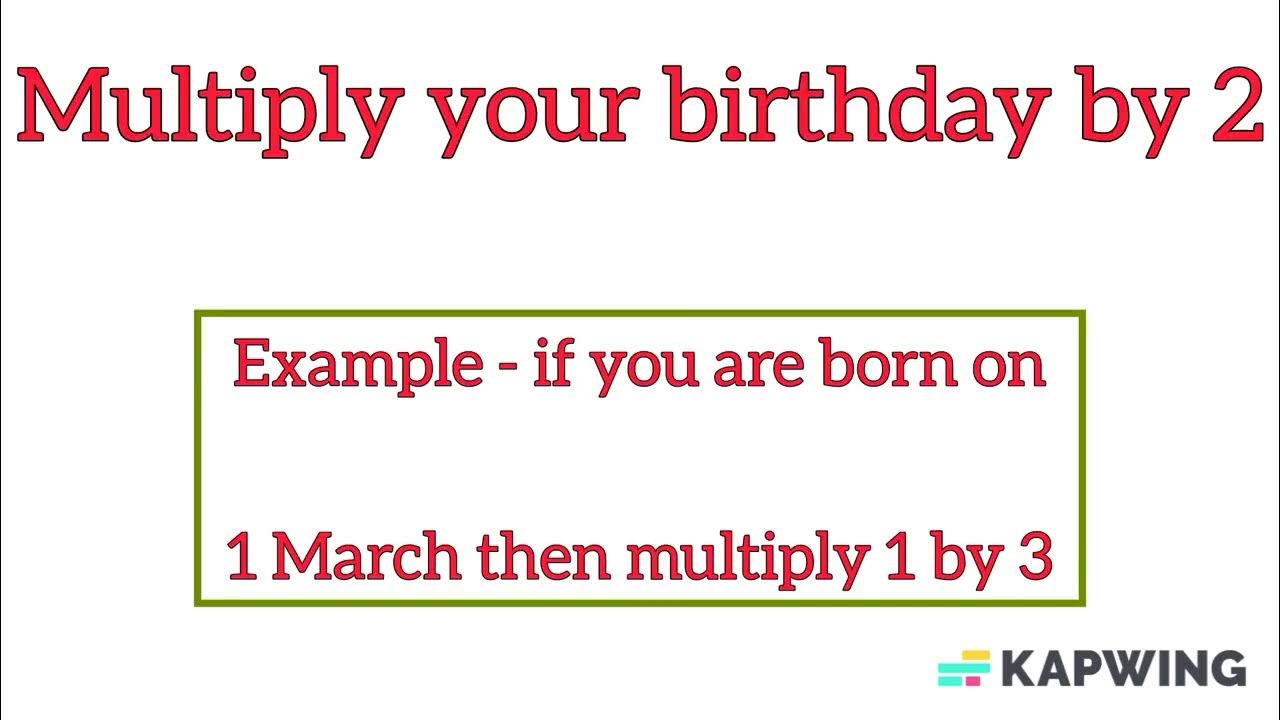 I Will Guess Your Birthday in This Video..(Real) - YouTube