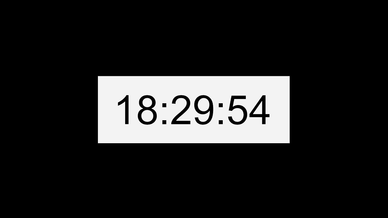 20 minutes Timecode VFX (Green Screen) - YouTube