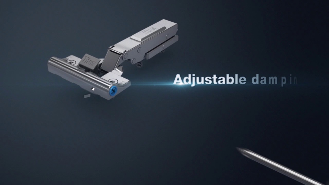 Titus T-type soft-close concealed hinge with 'ConfidentClose' - YouTube