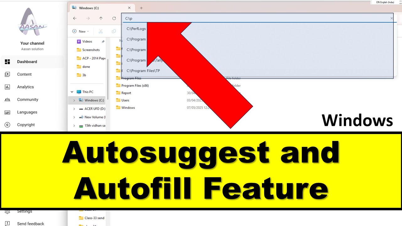 Enable AutoSuggest & AutoComplete for Folder Paths in Windows Address ...
