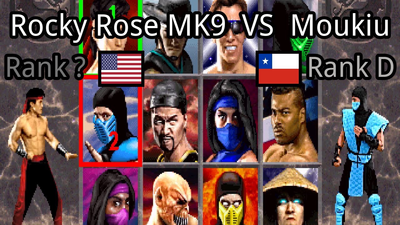Mortal Kombat II: Rocky Rose MK9 (US, Rank ?) vs Moukiu (CL, Rank D ...