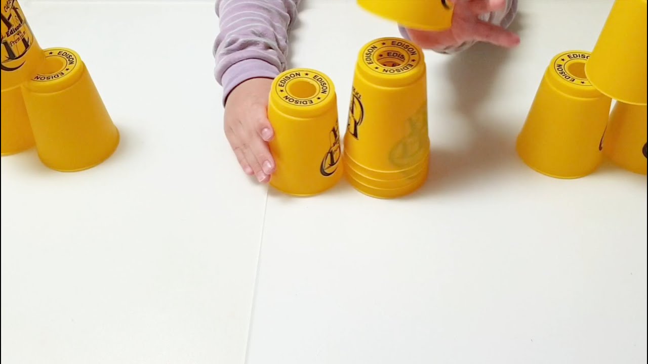 스포츠스태킹(컵쌓기) 방법 How to Sport Stacking (Cup Stacking) - YouTube