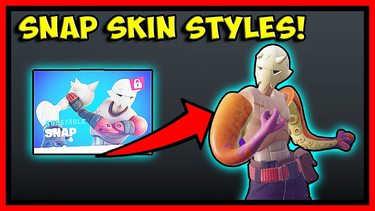 FORTNITE SNAP SKIN STYLES AND REWARDS SHOWCASE SEASON 3 - YouTube