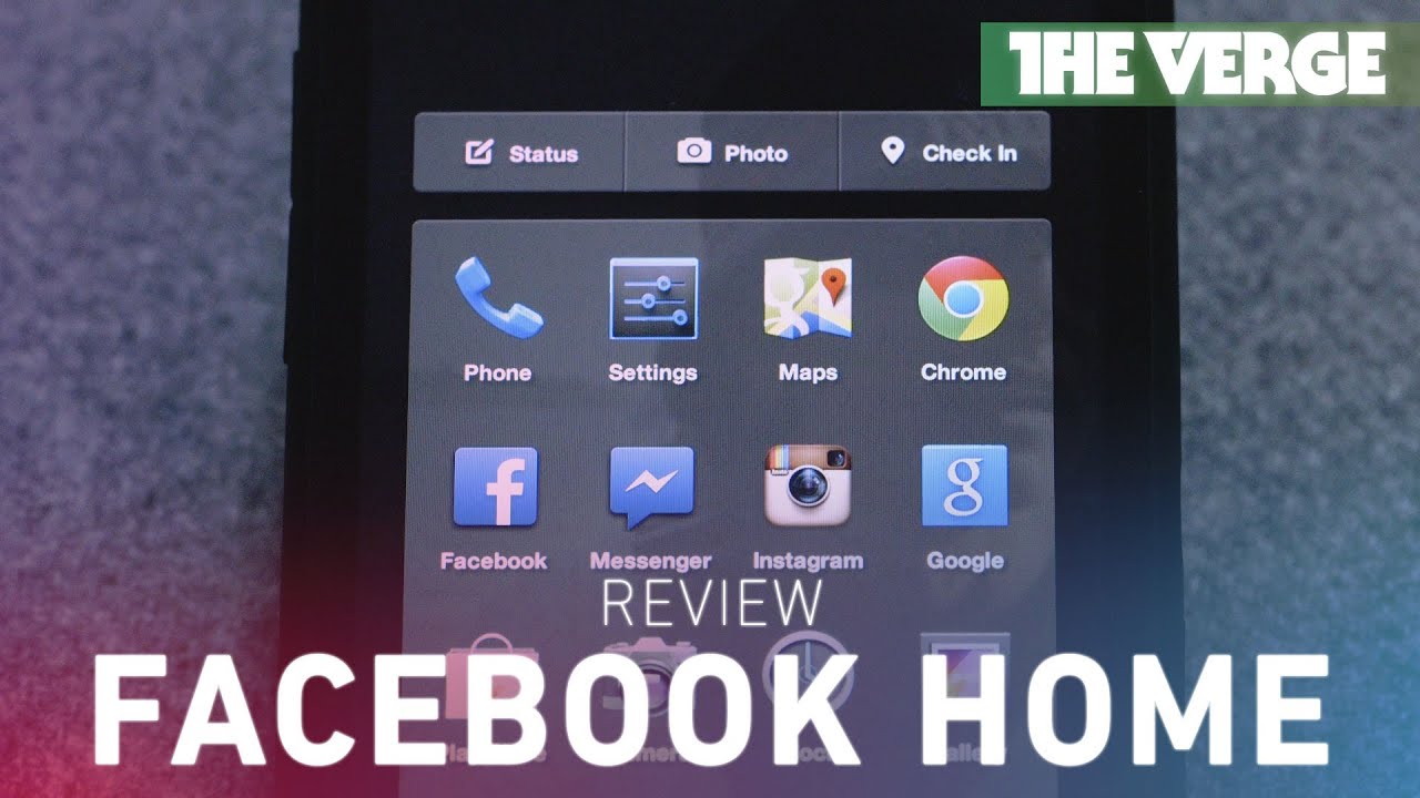 Facebook Home hands-on review - YouTube