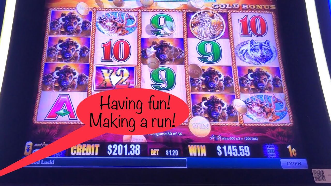 🤩 Fun Buffalo Gold session / rare 4 coin retrigger/ bonuses and Hits🎯 ...