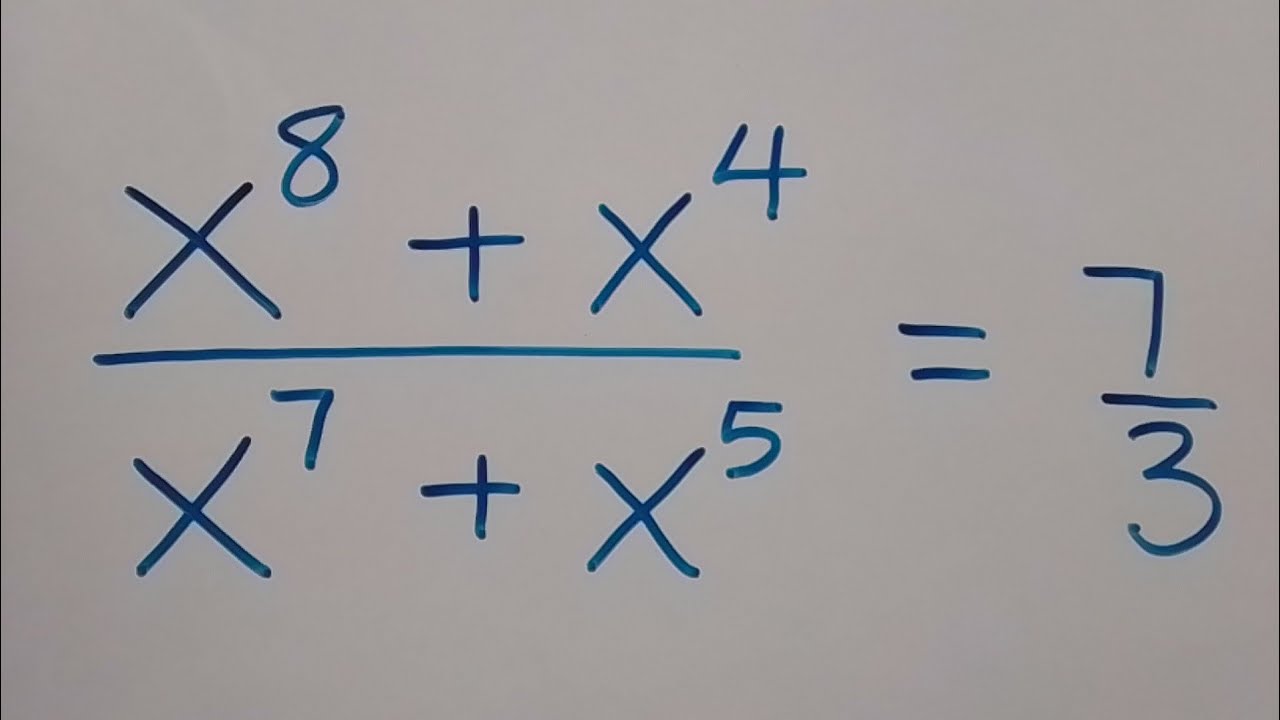 Nice Exponent Math Simplification | Find the Value of X - YouTube